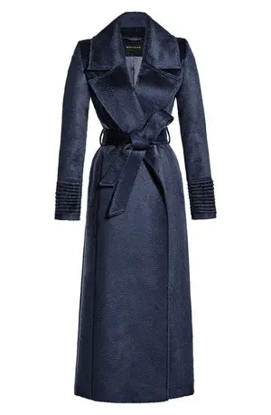 Sentaler Maxi Notch Wrap Coat With Suri Alpaca