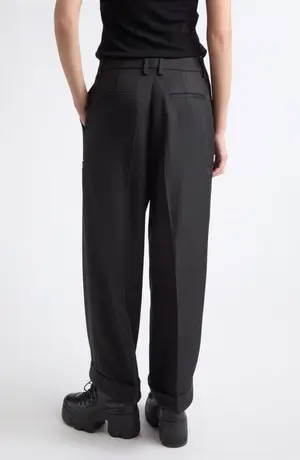 MELITTA BAUMEISTER Pointy Tailored Twill Wide Leg Pants