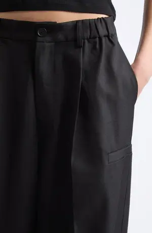 MELITTA BAUMEISTER Pointy Tailored Twill Wide Leg Pants
