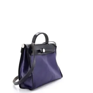 Hermès Herbag Zip Berline Vache Canvas And Leather 31