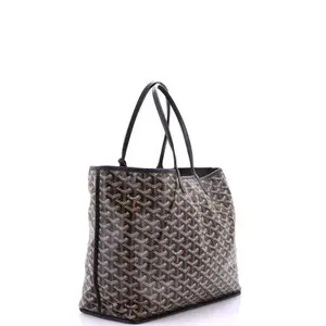 Goyard Anjou Reversible Tote Coated Canvas Pm - Black