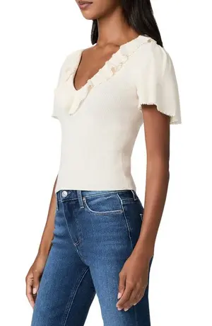 Paige Inaya Ruffle V-neck Top