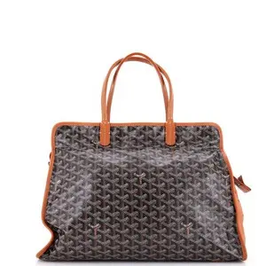 Goyard Hardy Pet Carrier Coated Canvas Pm - Brown