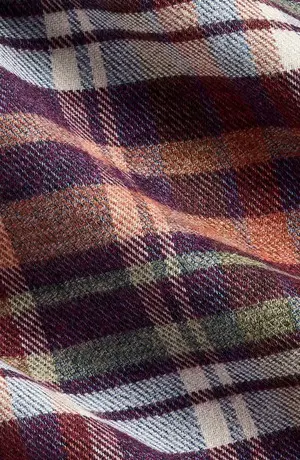 David Donahue Plaid Cotton Button-up Shirt