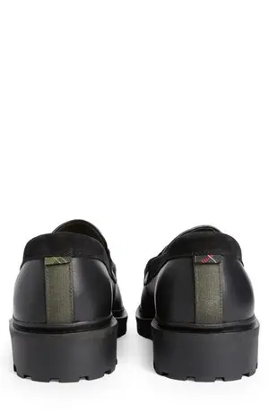 Barbour Croxton Leather Penny Loafer - Black