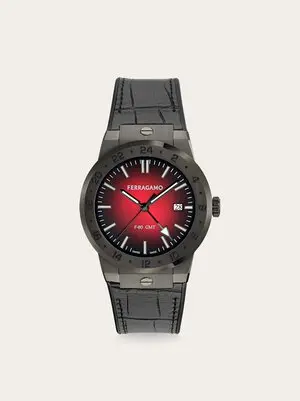FERRAGAMO F-80 Classic Gmt Watch - Red