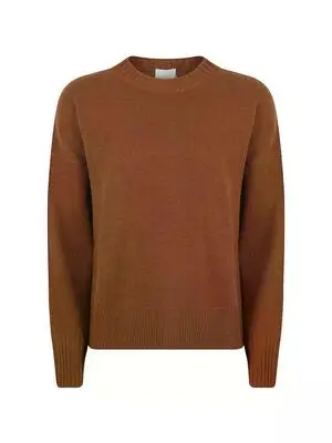 ALLUDE Fine-knit Cashmere Sweater - Brown