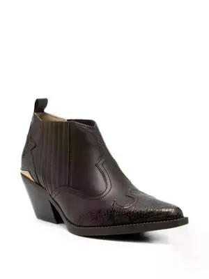 Liu Jo Snakeskin-effect Panelled Ankle Boots
