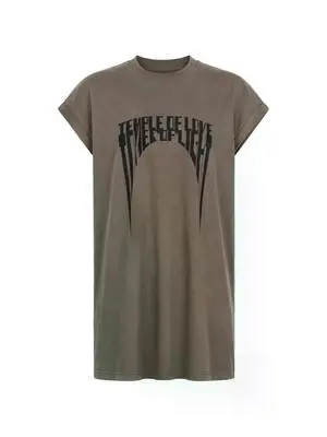 Rick Owens Graphic-print Cap-sleeve T-shirt