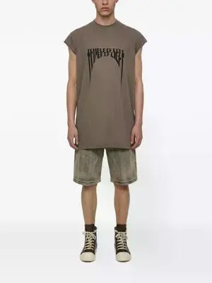 Rick Owens Graphic-print Cap-sleeve T-shirt