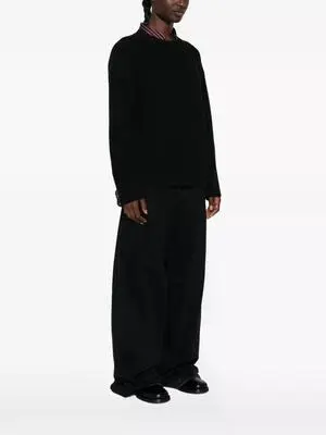 Vince Crew-neck Ribbed-trim Sweater