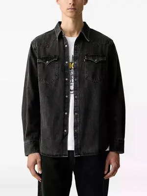 LEVI'S Barstow Western-yoke Denim Shirt - Black