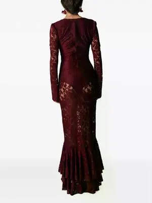 MIAU BY CLARA ROTESCU Vesper Long-sleeve Maxi Dress