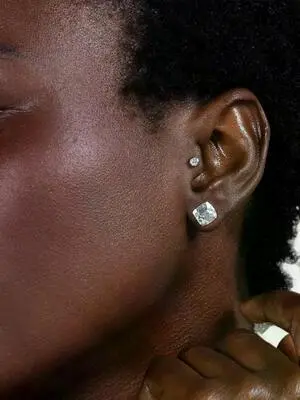 DOWER & HALL Small Square Earrings
