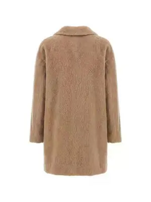 Peserico Brushed-finish Single-breasted Coat