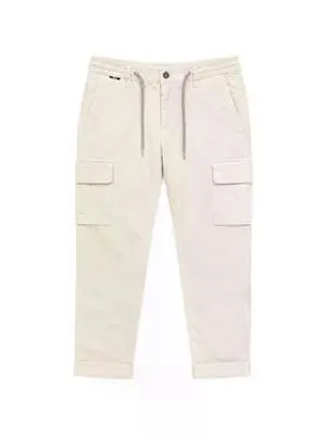 MASON'S Chile Drawstring-waist Cargo Pants - White