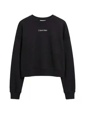Calvin Klein Logo-print Drop-shoulder Sweater