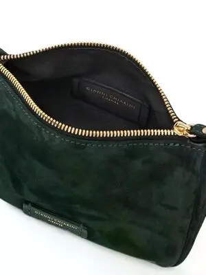 GIANNI CHIARINI Small Nora Suede Pouch Bag