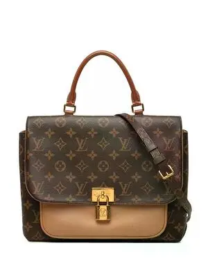 LOUIS VUITTON 2018 Monogram Marignan Satchel - Brown