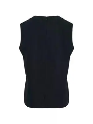 Biyan Embellished Gabardine Sleeveless Top