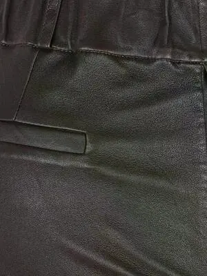 ARMA Lucia Flared Leather Trousers - Brown