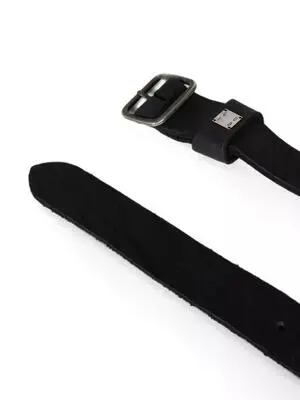 Guidi Logo-plate Leather Belt