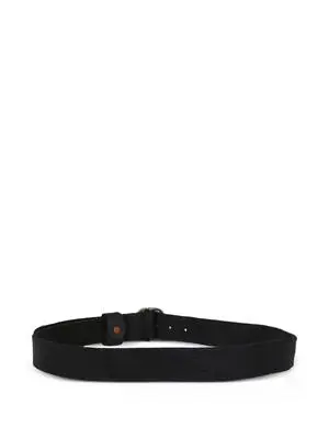 Guidi Logo-plate Leather Belt