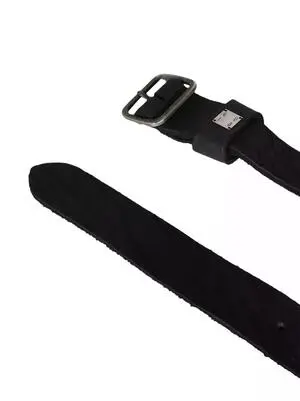 Guidi Logo-plate Leather Belt