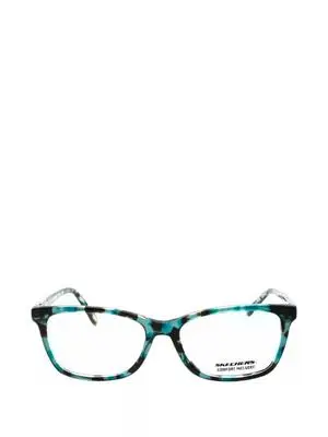 Sketchers Tortoiseshell-effect Rectangle-frame Glasses