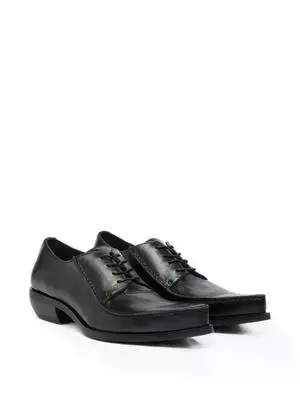 DIESEL® Pointed-toe Leather Derby Shoes