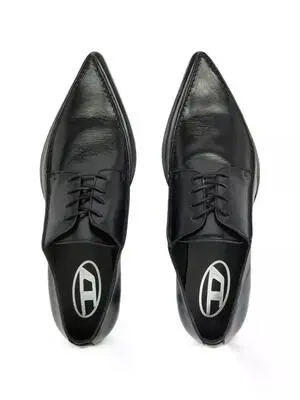 DIESEL® Pointed-toe Leather Derby Shoes