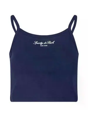 Sporty & Rich Logo-print Cropped Camisole