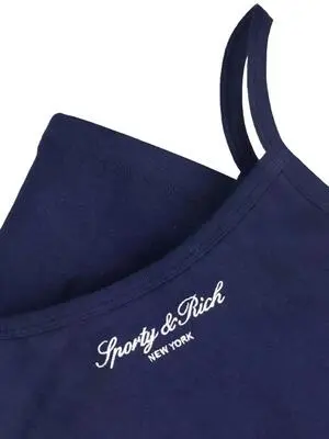 Sporty & Rich Logo-print Cropped Camisole