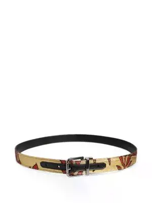 Dolce & Gabbana Floral-jacquard Buckle Belt
