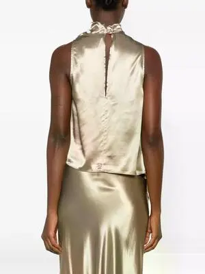 Erika Cavallini Draped High-neck Top