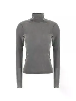 TELA Fine-knit Roll-neck Sweater - Grey