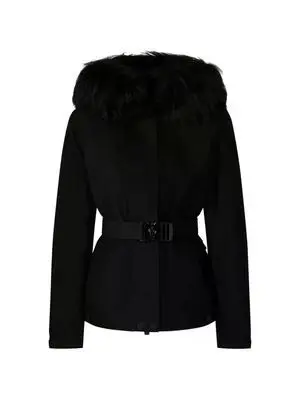 MONCLER Faux-fur Belted Jacket