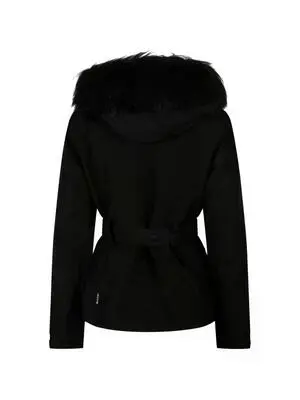 Moncler Faux-fur Belted Jacket