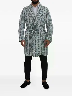 Dolce & Gabbana Floral-print Cotton Robe