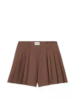 Claudie Pierlot Wide Straight-leg Shorts - Brown