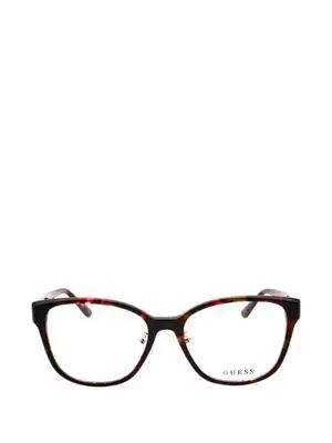 Guess Tortoiseshell-effect Rectangle-frame Glasses - Brown