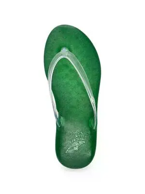 ANCIENT GREEK SANDALS Jelly Flip Flops - Green
