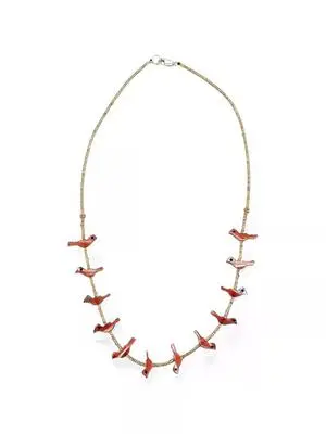 MADISON Bird Fetish Necklace - Gold