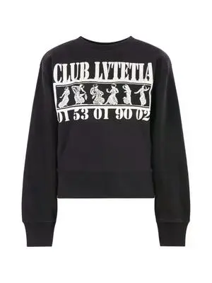 Vaquera Padded-shoulder Printed Sweater