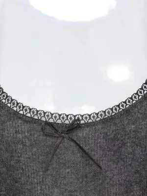 MSGM Layered Lace-trim T-shirt - White