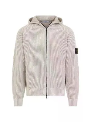 Stone Island Ribbed-knit Hoodie