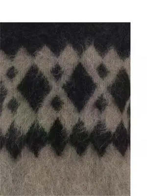 THE GARMENT Roma Argyle-intarsia Mohair-blend Sweater