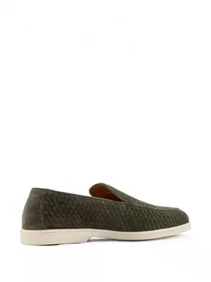 DOUCAL'S Woven Leather Loafers