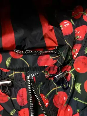 Dolce & Gabbana Cherry-print Hooded Jacket