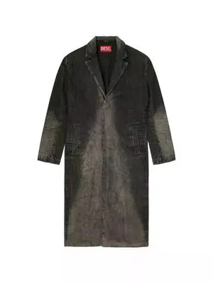 DIESEL® Single-breasted Coat - Black